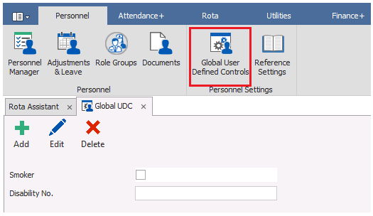 Global User Defined Controls Global User Defined Controls